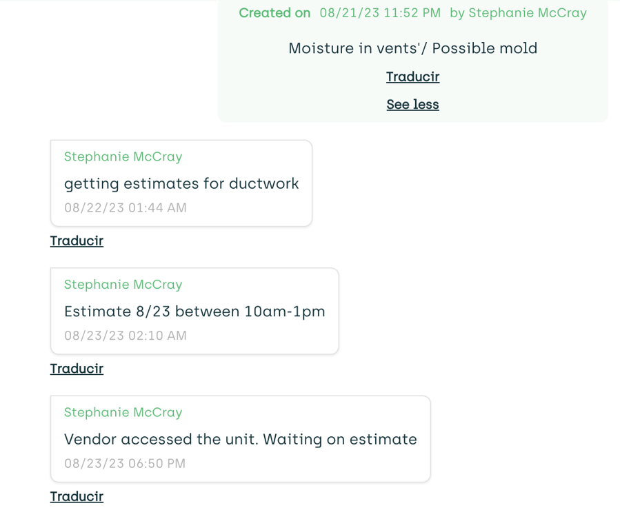 Unassigned Work Orders Tab